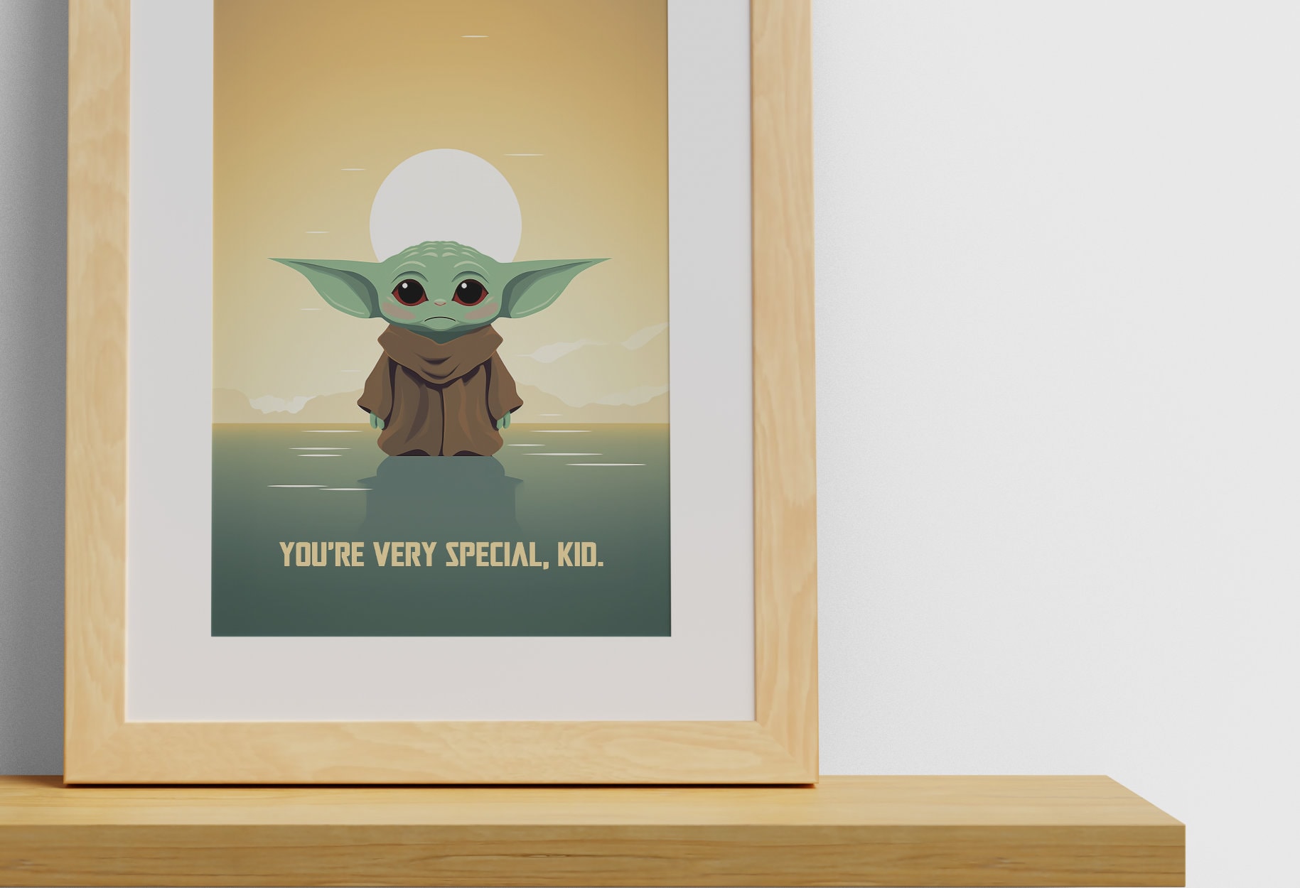 Baby Yoda “you’re Very Special Kid” Minimalist Art Digital Download ...