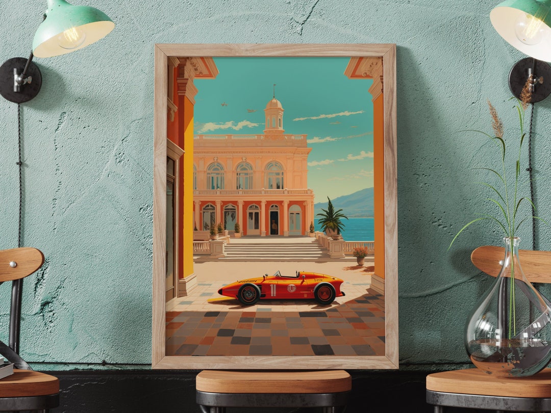 Wes Anderson Inspired Formula One Printable Digital Art Download ...