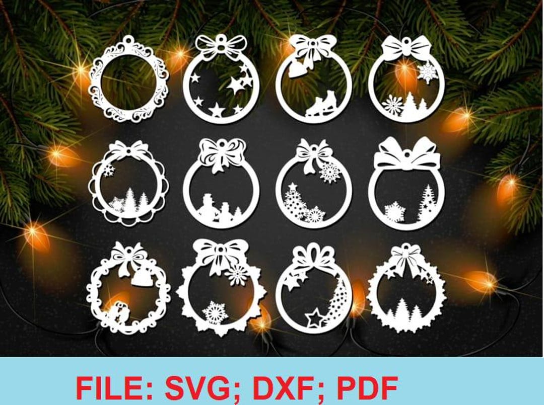 Laser Cut File Christmas Decoration Digital Download SVG - Etsy