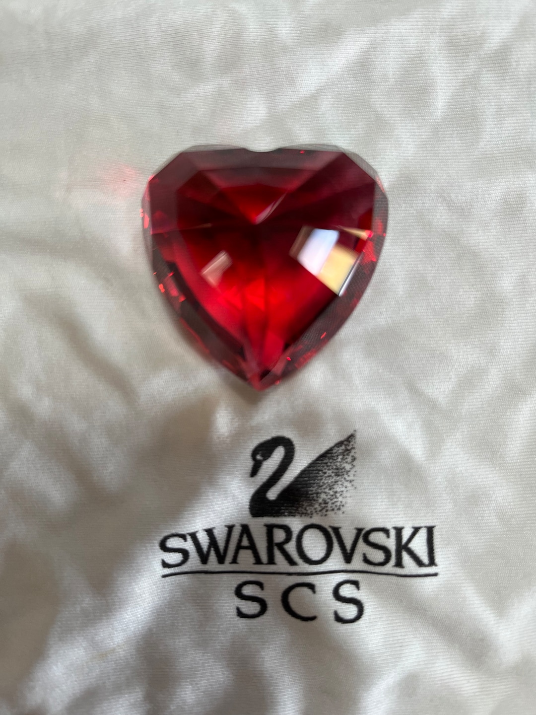 Swarovski Crystal Red Heart - Etsy