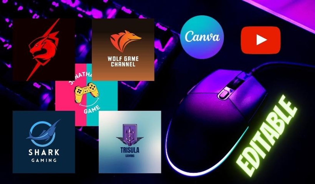 Youtube Gaming Channel Logos Icon Essentials Pack of 20 - Etsy