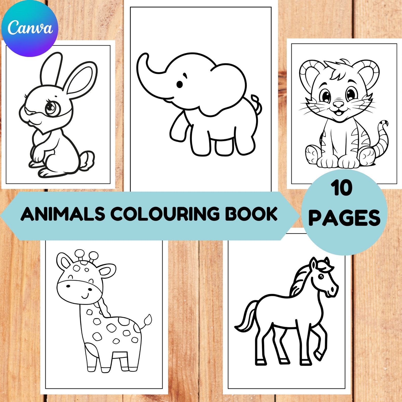 Animals Coloring Book, ABC Coloring Pages, Preschool Coloring Pages ...