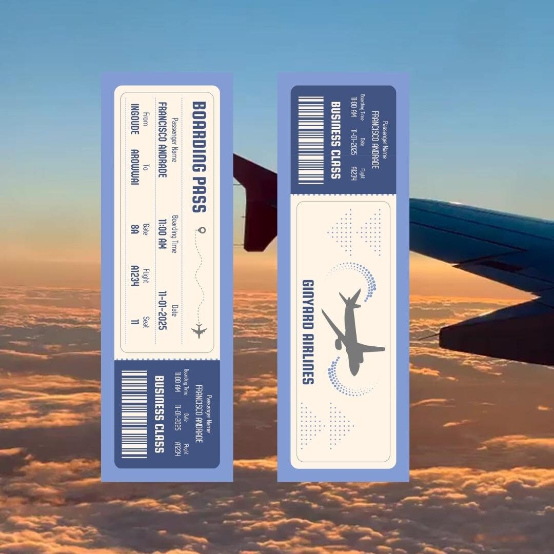 Printable Boarding Ticket Template With Photo Surprise - Etsy