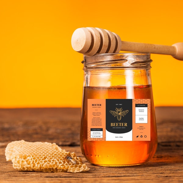 Honey Jar Labels - Etsy