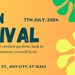 Printable Garden Festival Ticket Template, Editable Event Ticket, Canva ...