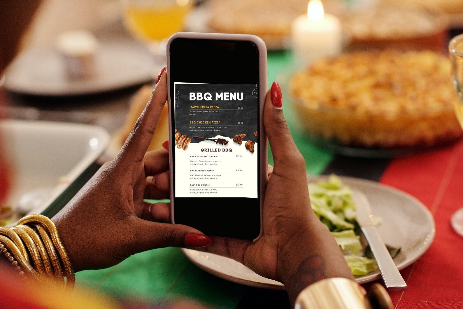 Trendy BBQ and Grill Menu Templates Bundle, Editable Restaurant Menu ...