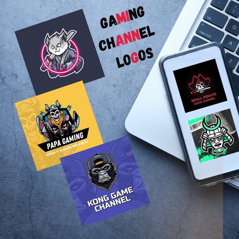 Youtube Gaming Channel Logos | Logo Essentials Pack of 10 | Canva ...