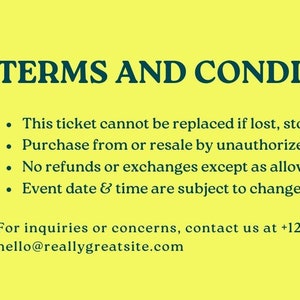 Printable Garden Festival Ticket Template, Editable Event Ticket, Canva ...