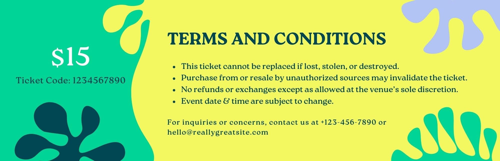 Printable Garden Festival Ticket Template, Editable Event Ticket, Canva ...