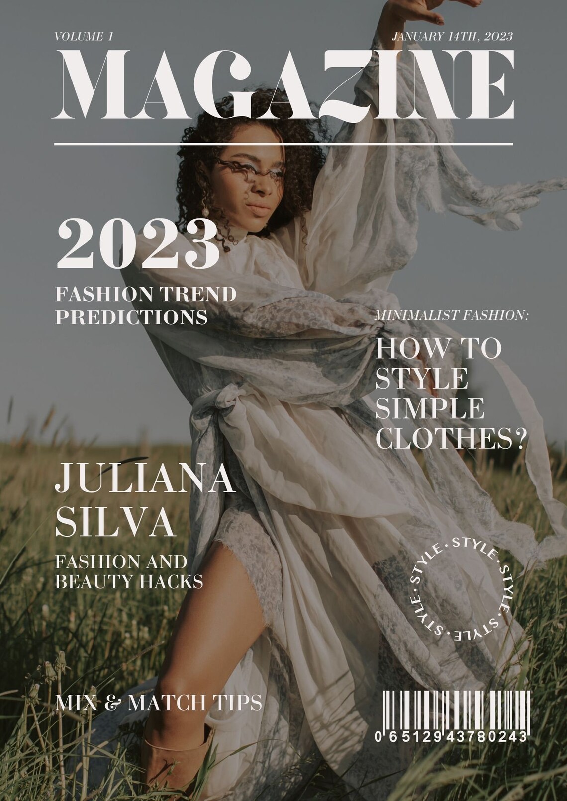 Customizable Magzine Cover Page | Canva Editable | Various Designs - Etsy