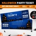 Printable Halloween Tickets, Halloween Party Invitation, Old Paper ...