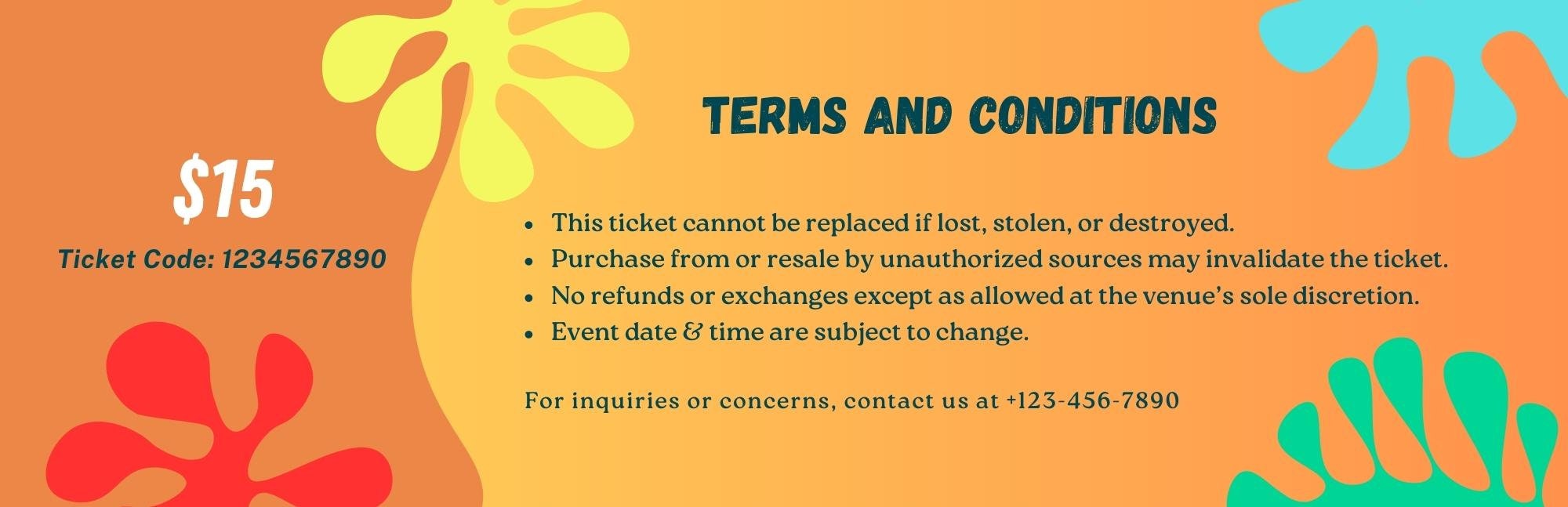 Printable Garden Festival Ticket Template, Editable Event Ticket, Canva ...