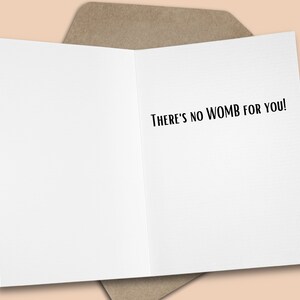 No Womb for You | Hysterectomy | Funny Cards for Women | Print at Home ...