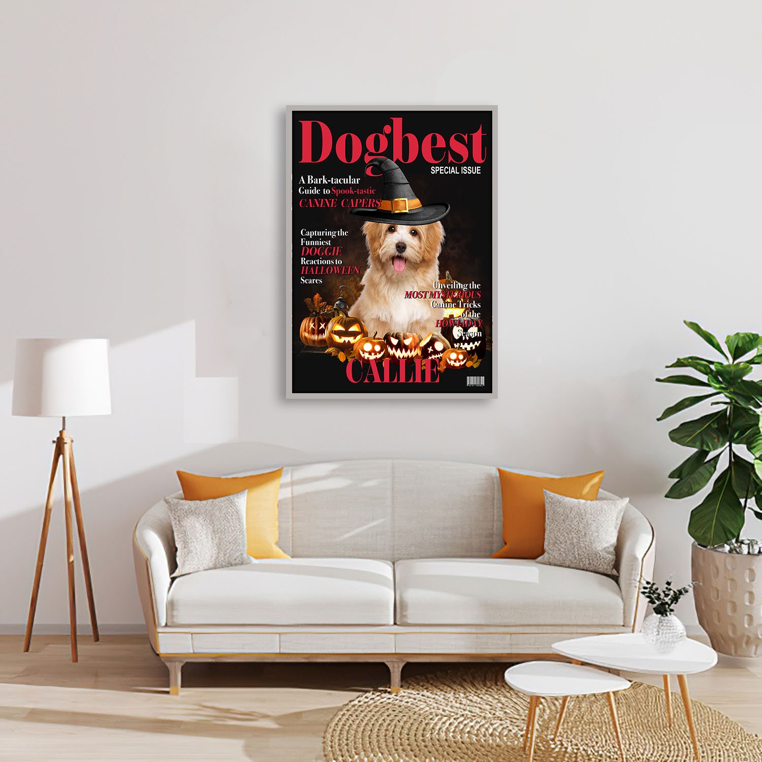 USA MADE Dogbest Personalized Pet Poster Canvas Print, Personalized Dog ...