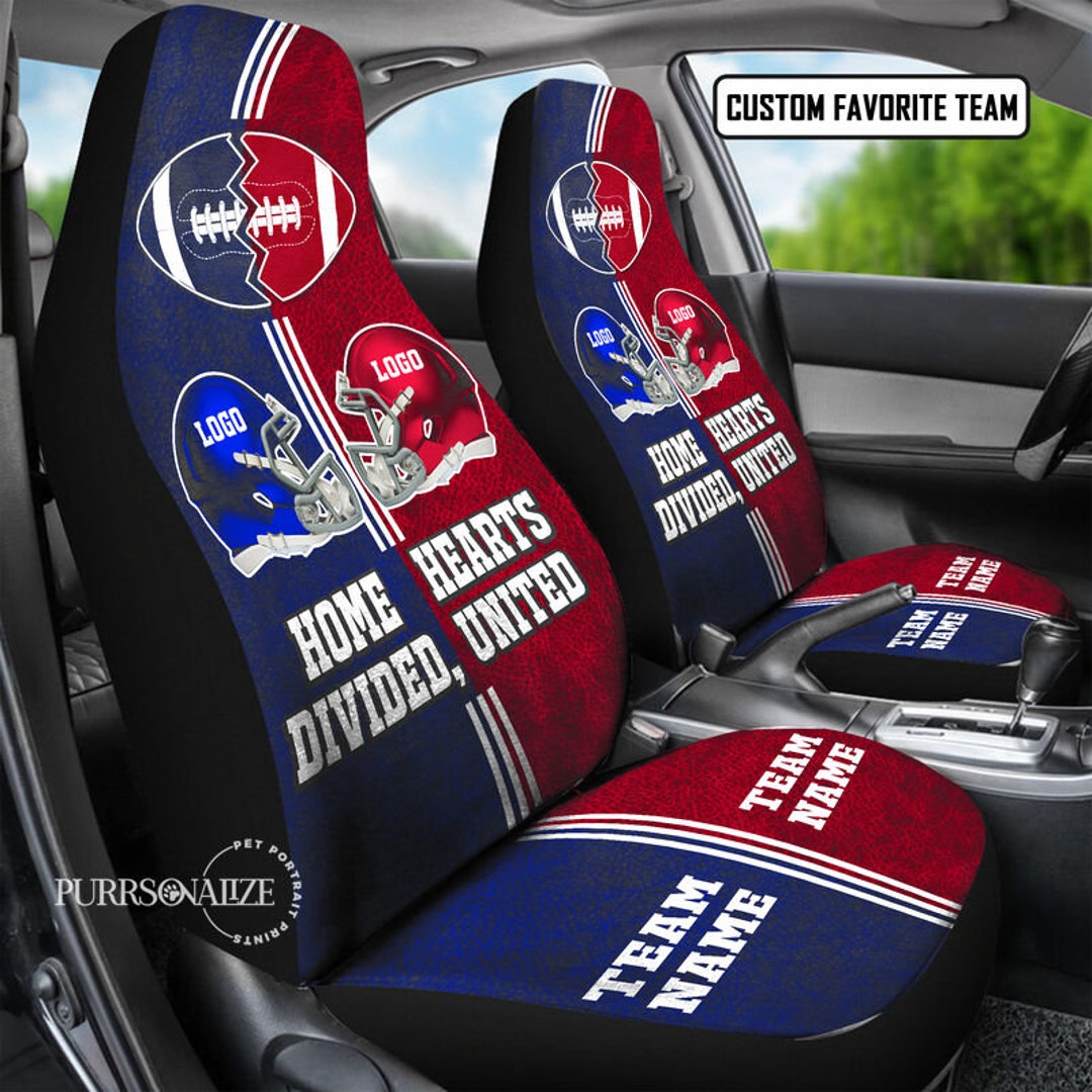 Custom Football Favorite Team Car Seat Cover, Personalized Football ...