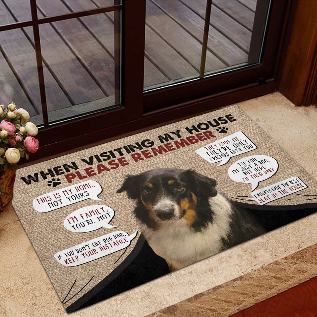 USA MADE When Visiting My House Custom Pet Doormat | Personalized Pet ...