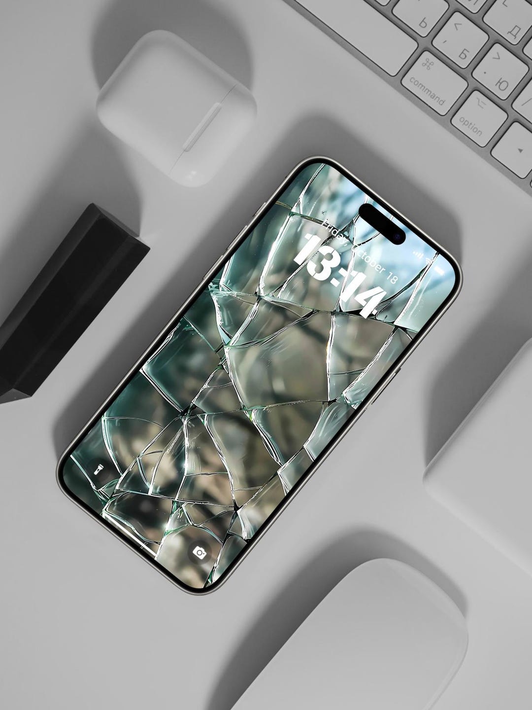 Original Shattered Glass Phone Wallpaper，whimsical Wallpapers Iphone ...