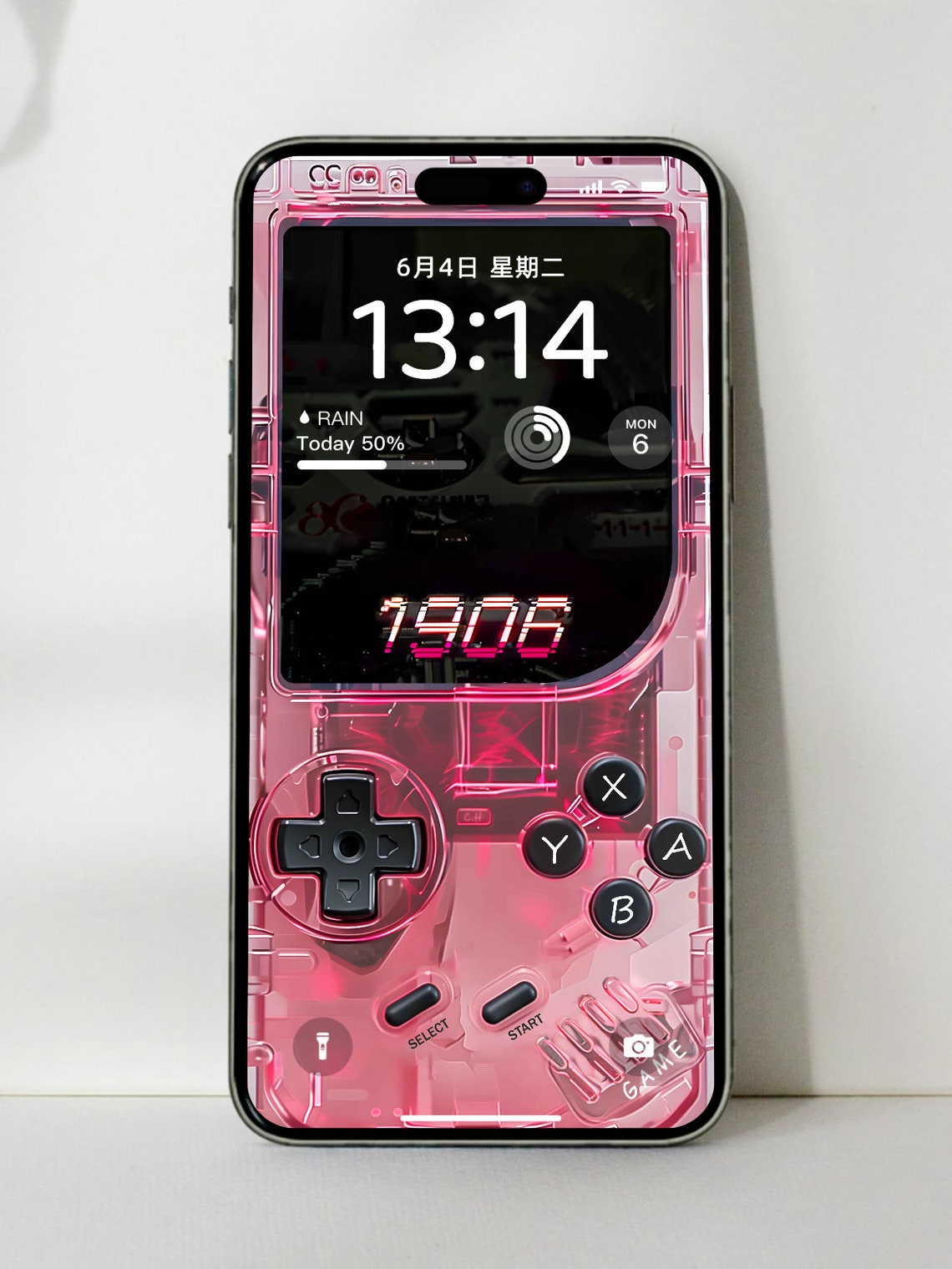 Primrose Pink Retro Game Console Original Mobile Phone Wallpaper ...