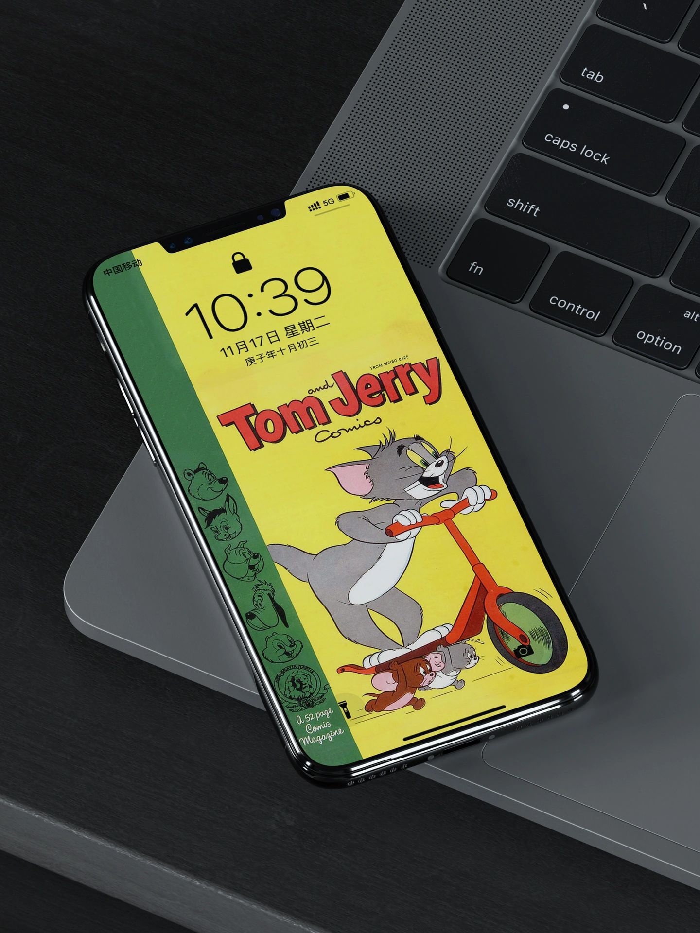 TOM & JERRY Cartoon iPhone Wallpaper,original Design,minimalist ...