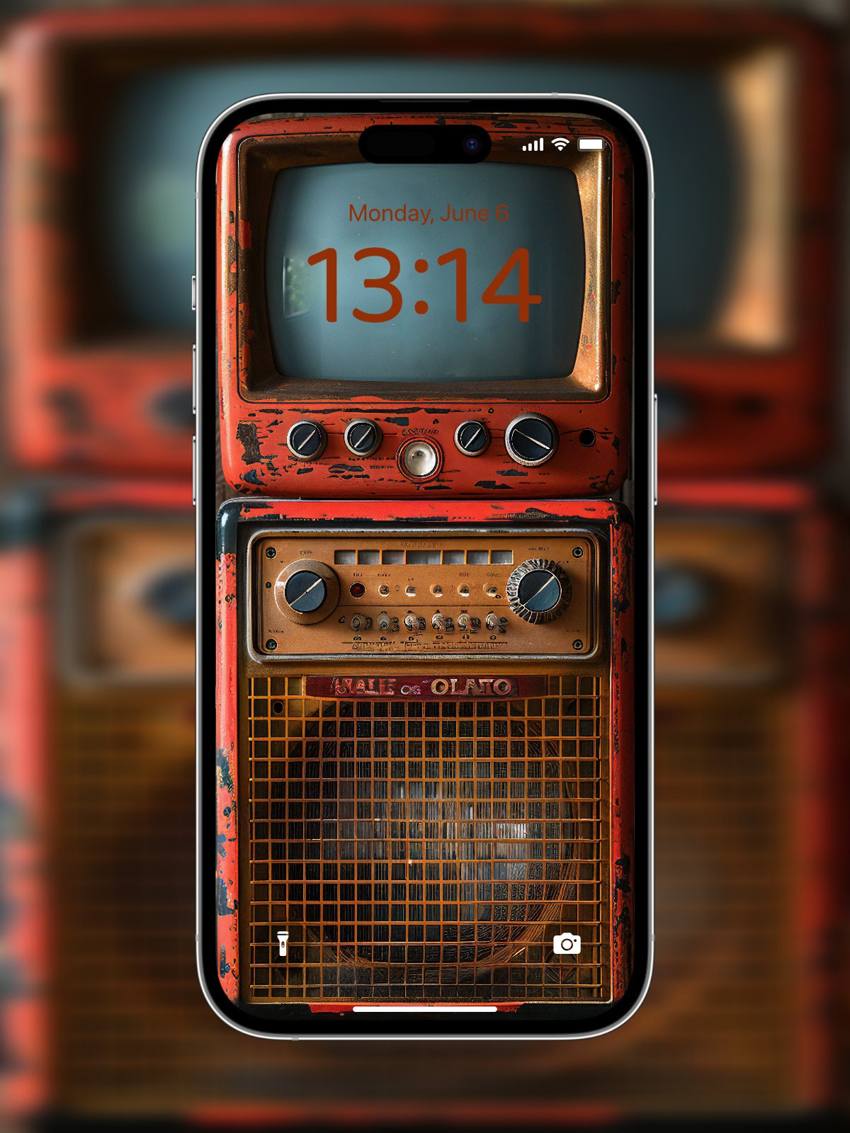 Vintage Radio Original Mobile Wallpaper，whimsical Wallpapers Iphone ...