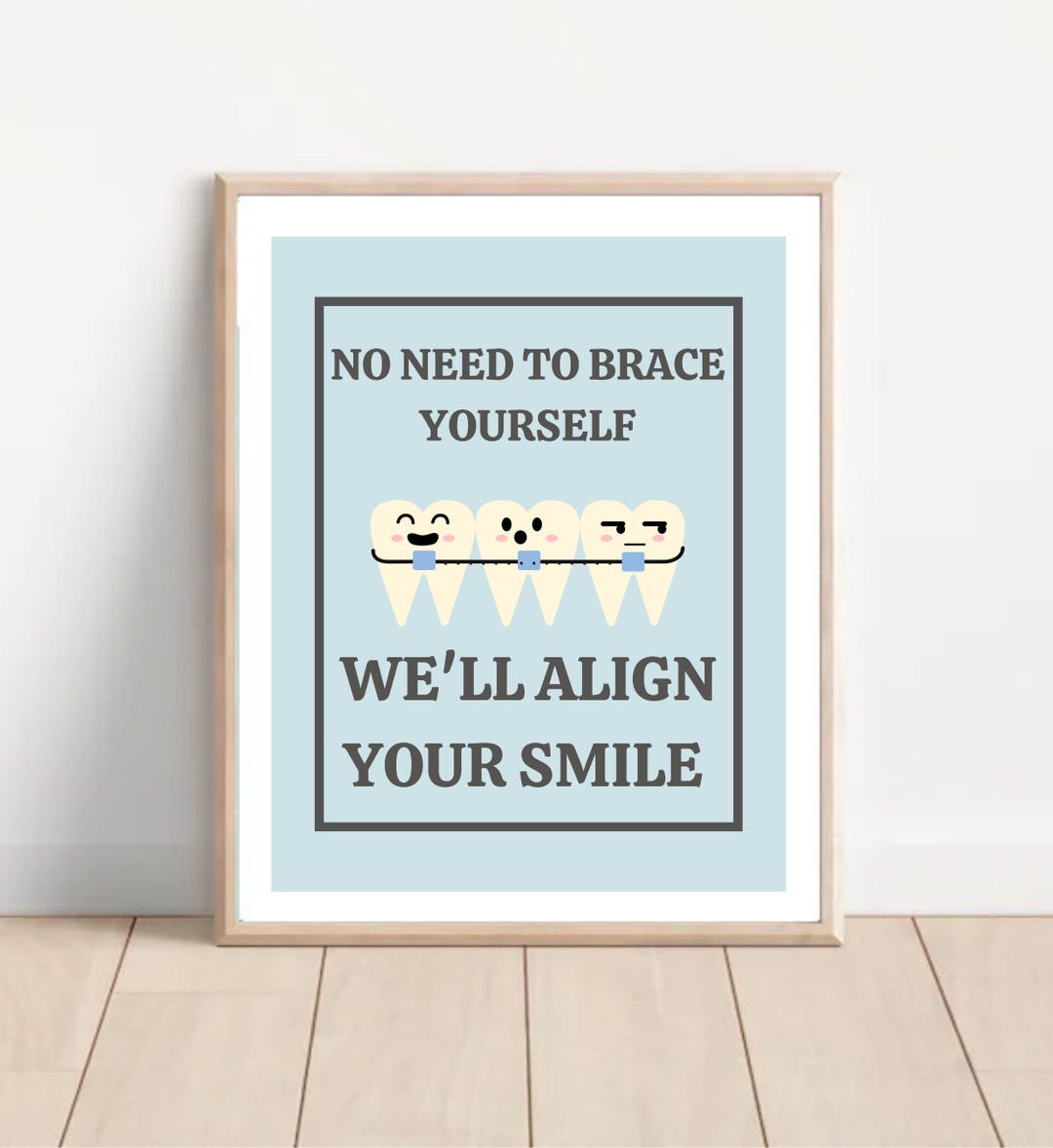 Orthodontist Wall Art Orthodontics Wall Decor Ortho Poster Orthodontist ...