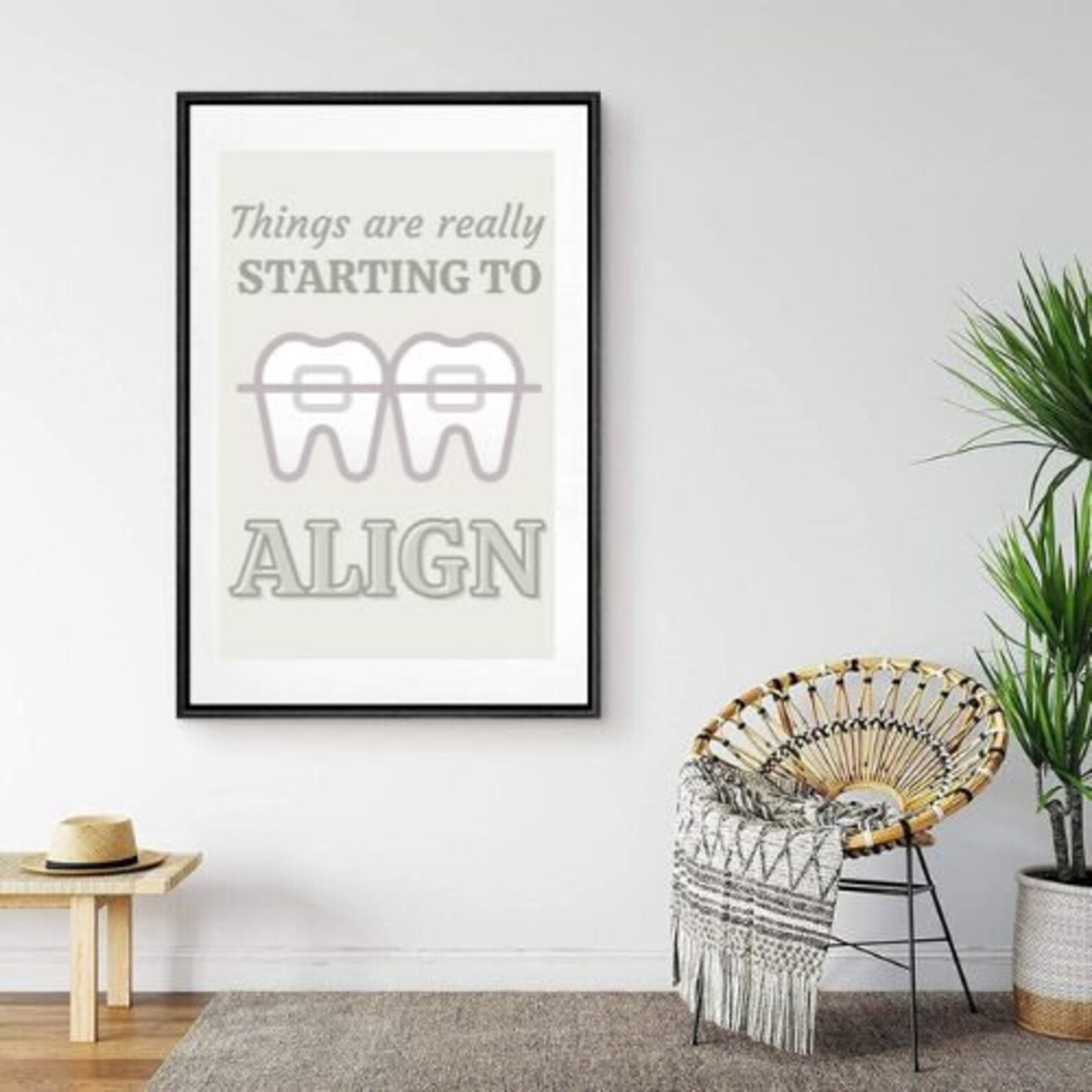 Orthodontist Office Art: Braces Poster, Dental Gift - Etsy