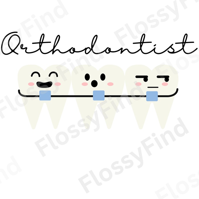 Orthodontist SVG, Ortho PNG, Tooth Download, Teeth Downloadable, Braces ...