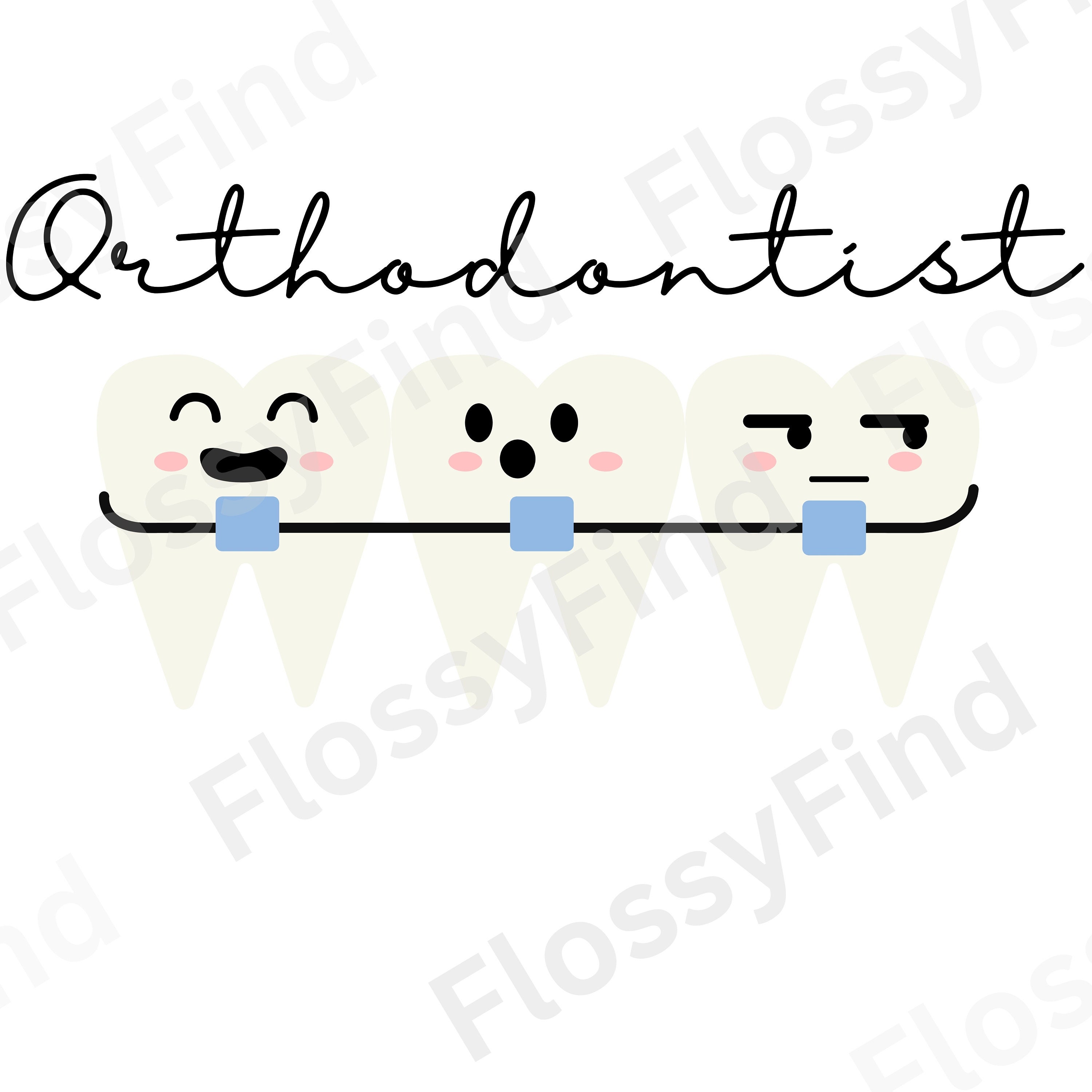 Orthodontist SVG, Ortho PNG, Tooth Download, Teeth Downloadable, Braces ...