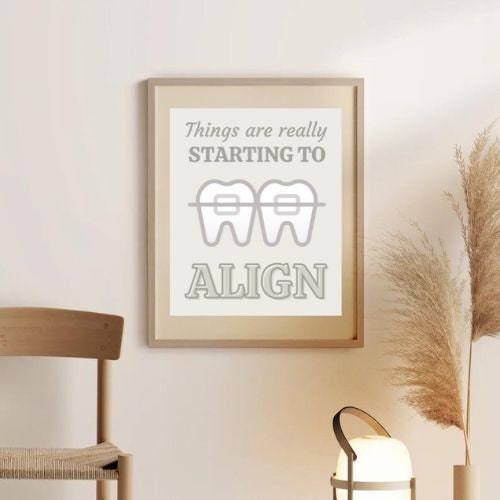 Orthodontist Office Art: Braces Poster, Dental Gift - Etsy