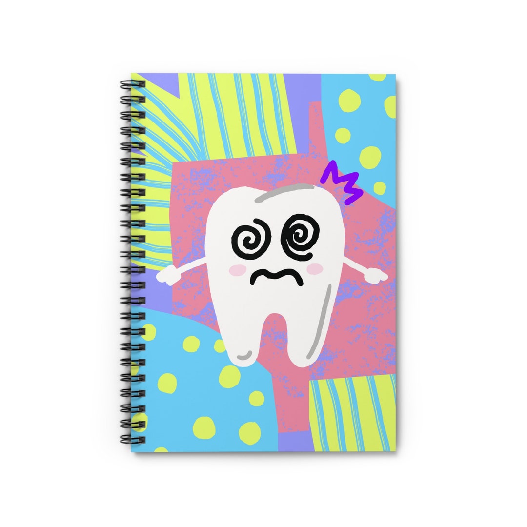 Retro Dental Notebook Tooth Note Book Cute Tooth Notebook Dentist Gift ...