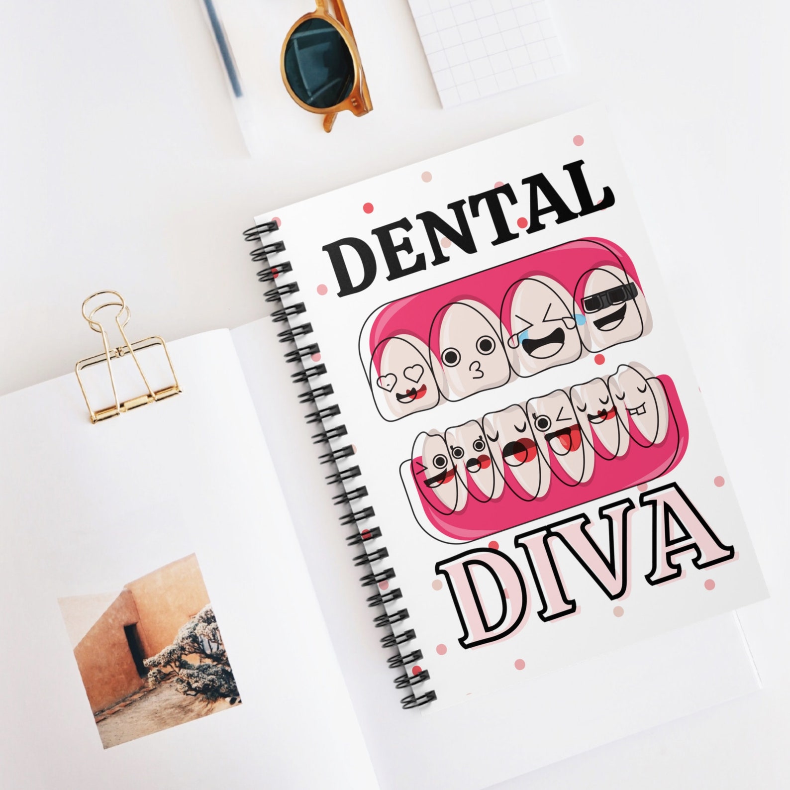 Dental Diva Spiral Notebook Cute Dental Note Pad Dental Assistant Gift ...