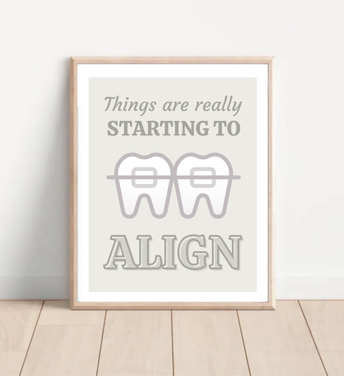 Orthodontist Office Art: Braces Poster, Dental Gift - Etsy