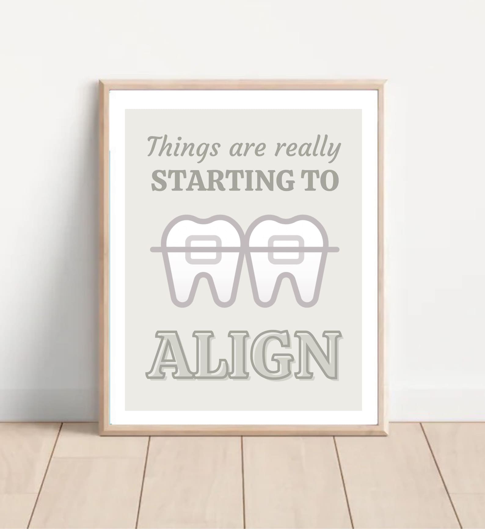 Orthodontist Office Art: Braces Poster, Dental Gift - Etsy