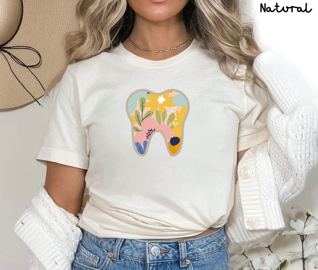 Tooth Shirt Tooth Tshirt Retro Tooth Shirt Dentist Tshirt Dental ...