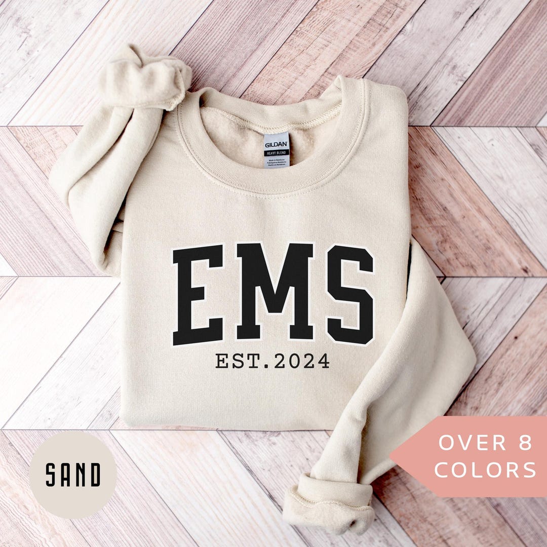 Personalized EMS Nurse Sweatshirt, Custom EMS Nurse Shirt, EMS Nurse ...