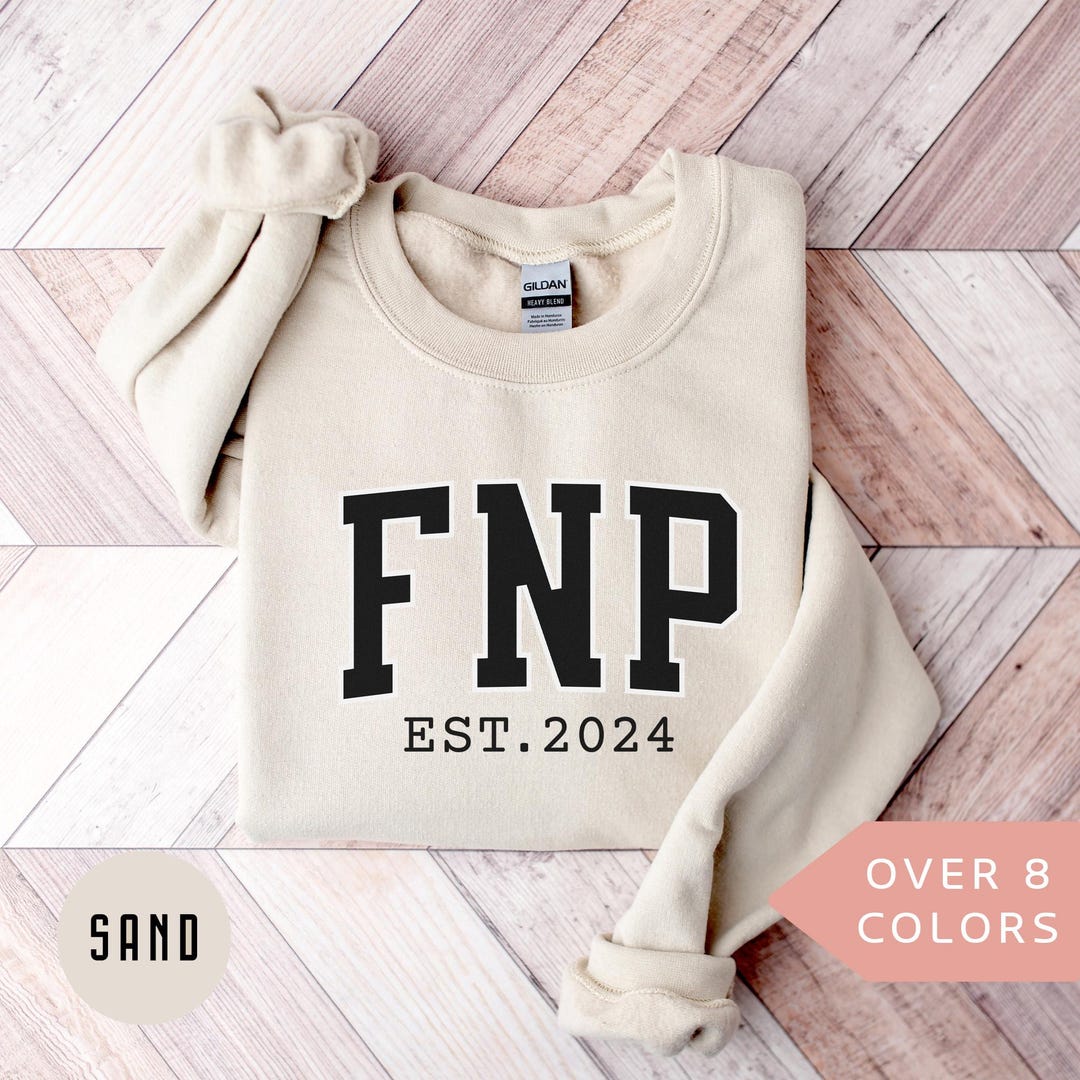 Personalized FNP Nurse Sweatshirt, Custom FNP Nurse Shirt, FNP Nurse ...