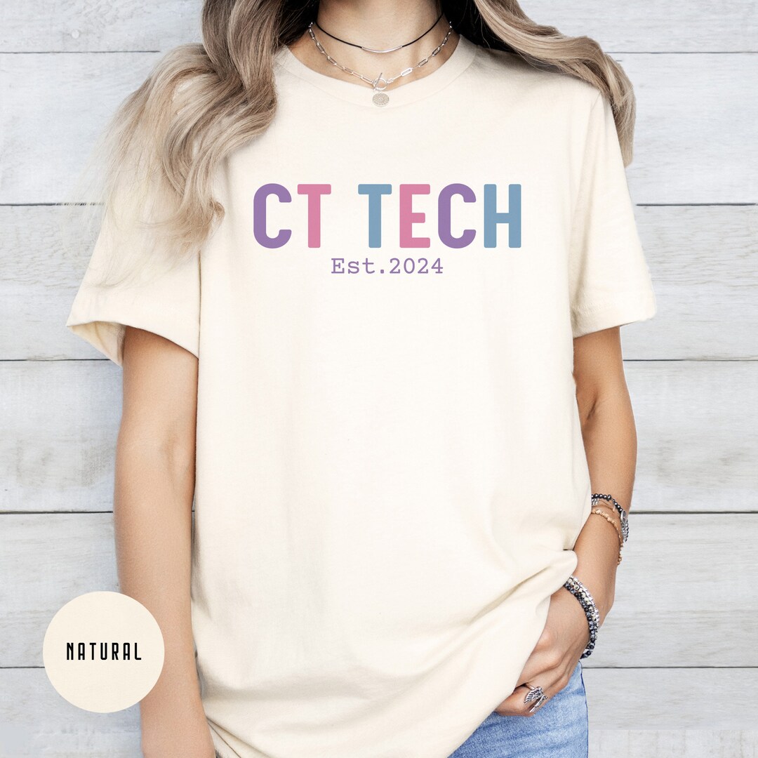 Personalized CT Tech Tech Shirt, Custom CT Technologist T-shirt, CT ...