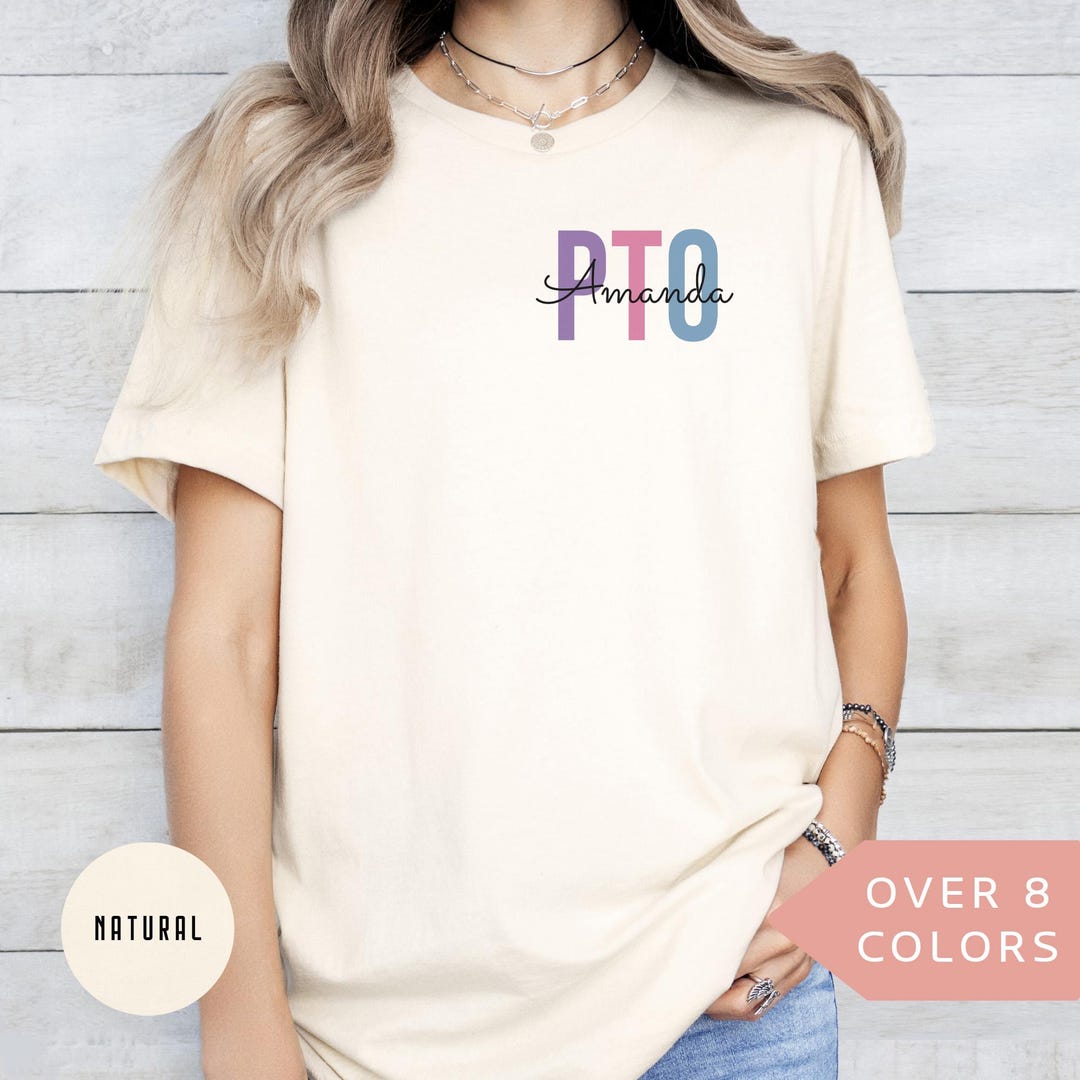 Personalized PTO Shirt, Custom PTO T-shirt, Teacher Appreciation Gift ...
