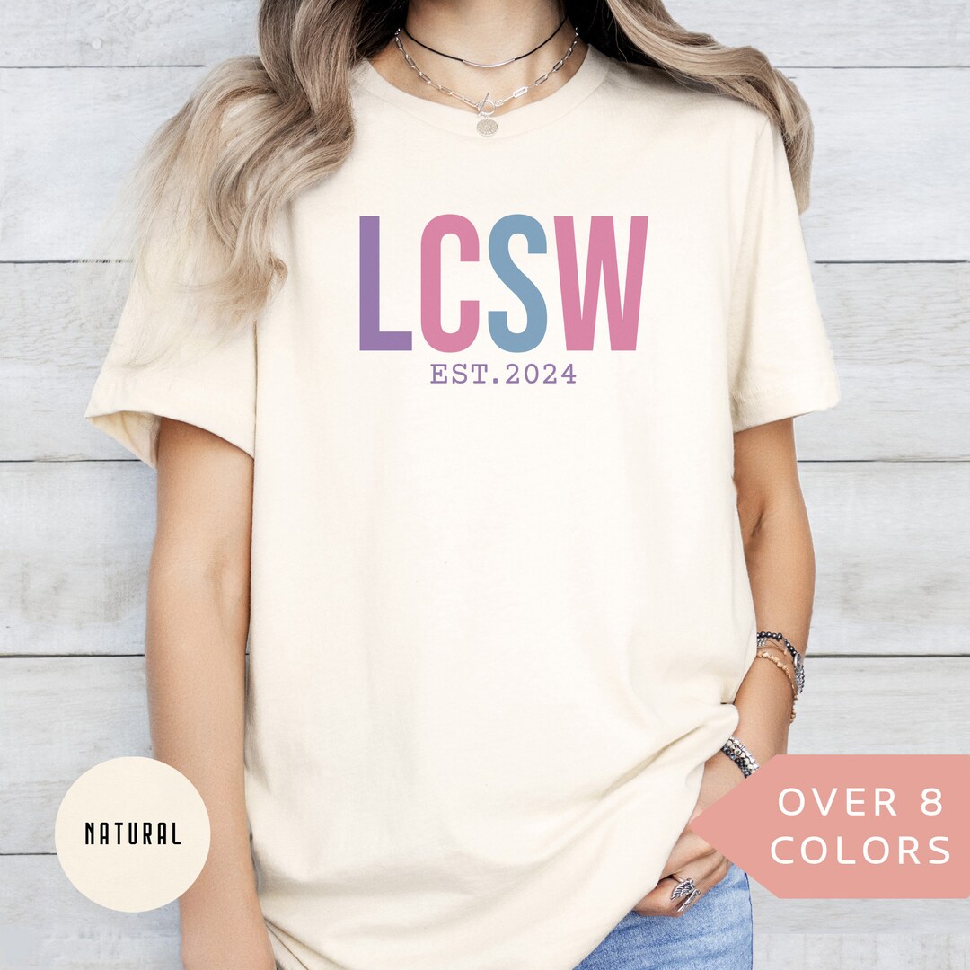 Personalized LCSW Shirt, Custom LCSW T-shirt, LCSW Gift, Social Worker ...