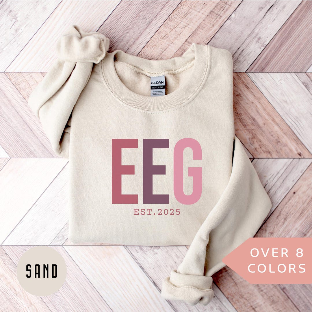Personalized EEG Tech Sweatshirt, Custom EEG Shirt, EEG Tech Gift ...