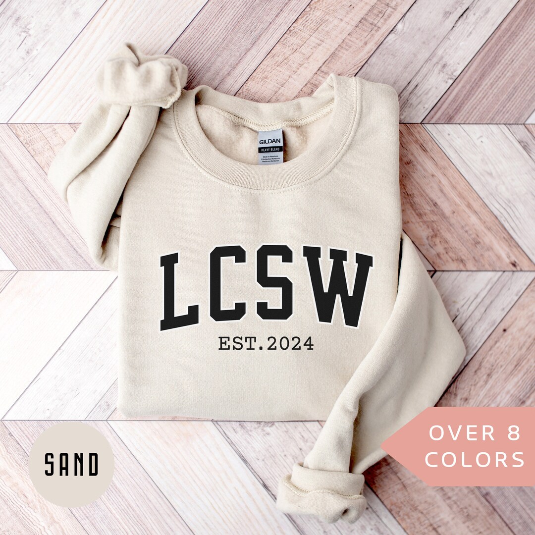 Personalized LCSW Sweatshirt, Custom LCSW Shirt, LCSW Gift, Licensed ...