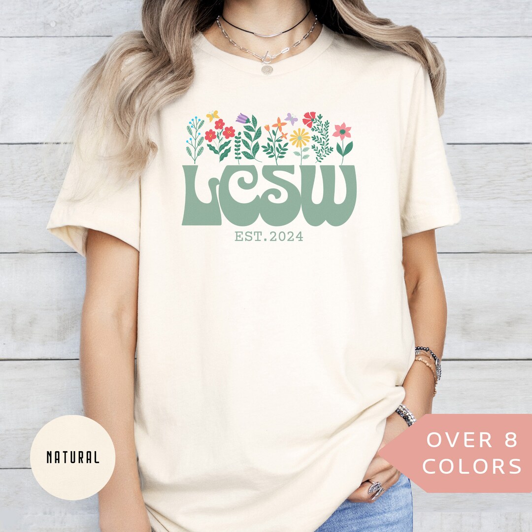 Personalized LCSW Shirt, Custom LCSW T-shirt, LCSW Gift, Social Worker ...