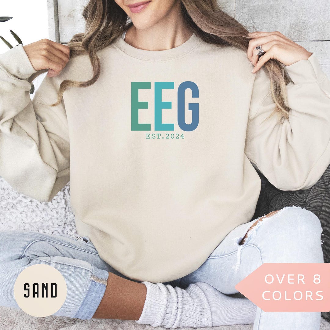 Personalized EEG Tech Sweatshirt, Custom EEG Shirt, EEG Tech Gift ...