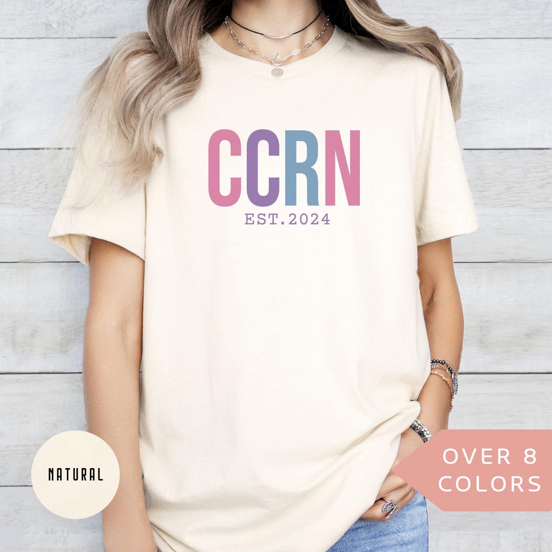 Personalized CCRN Nurse Shirt, Custom CCRN Nurse T-shirt, CCRN Nurse ...