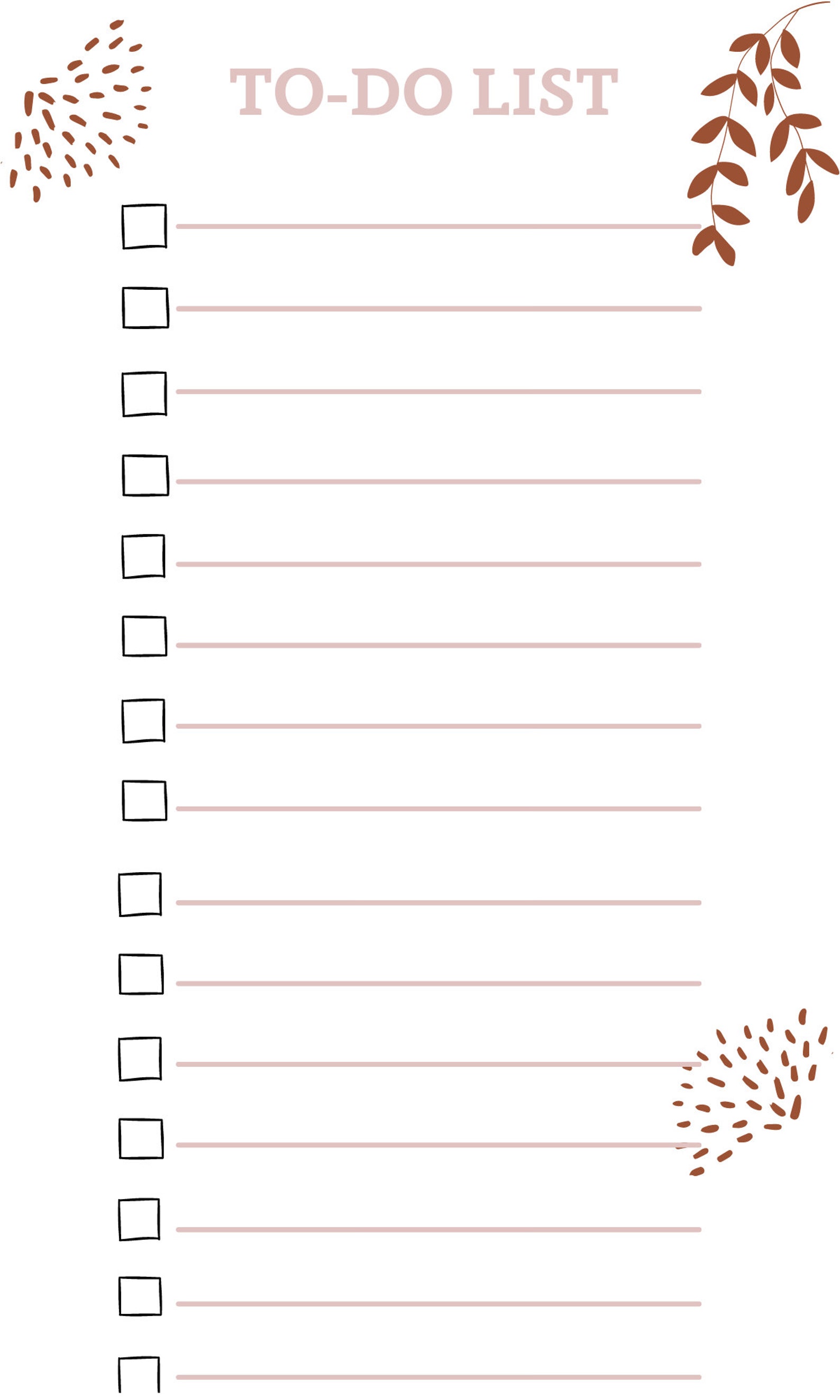 To Do List Theme Sheets - Printable to Do List - Pdf - Digital to Do ...