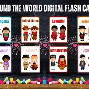 Digital Around the World Flash Cards - Traditional Clothing - Costumes ...