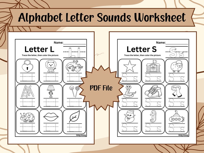 Hoja de trabajo de letras del alfabeto con sonidos iniciales para ...