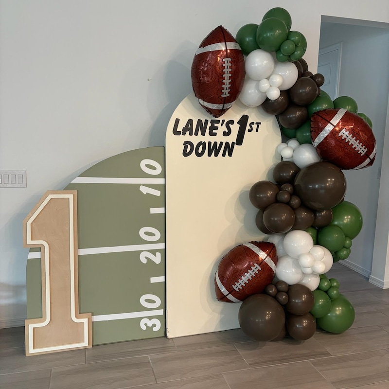 Football Birthday Balloon Arch - Etsy