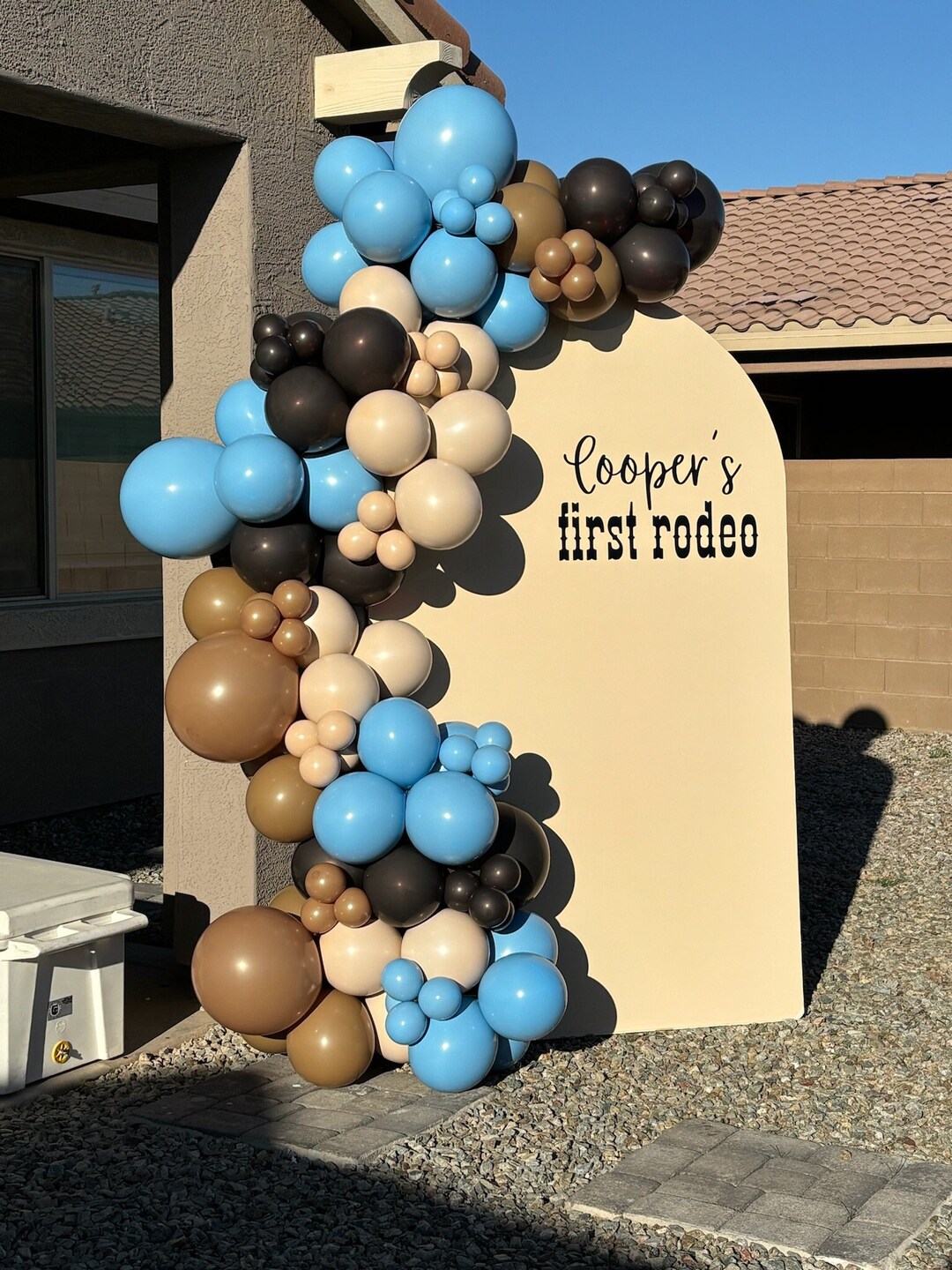 DIY Balloon Arch Kit - We Can BEARLY WAIT or First Rodeo Theme- Browns ...