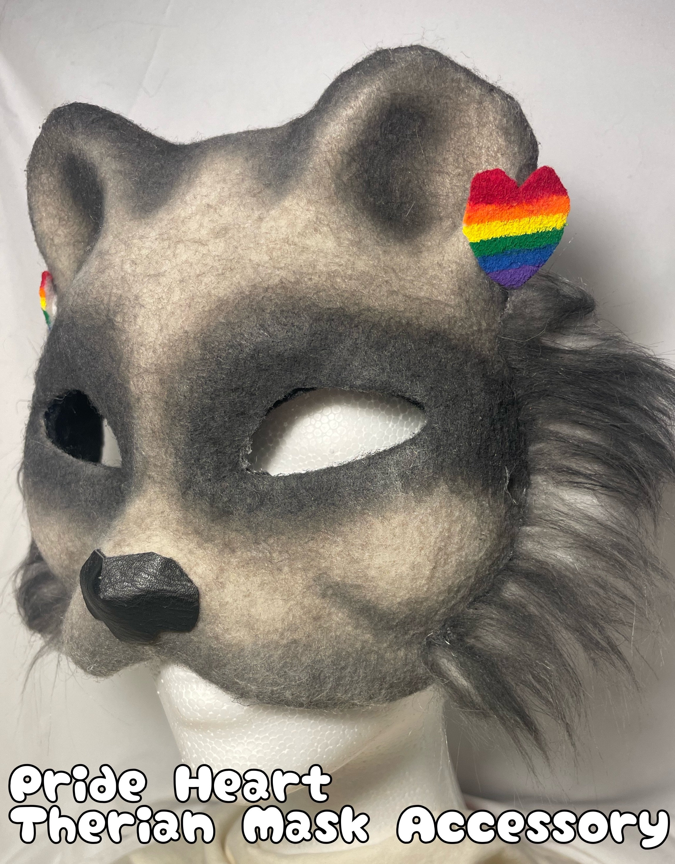 PRIDE HEART 3 Therian Mask Accessories - Etsy
